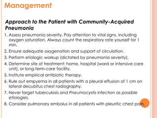 Community acquired pneumonia | PPTX
