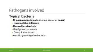 Community acquired pneumonia | PPTX