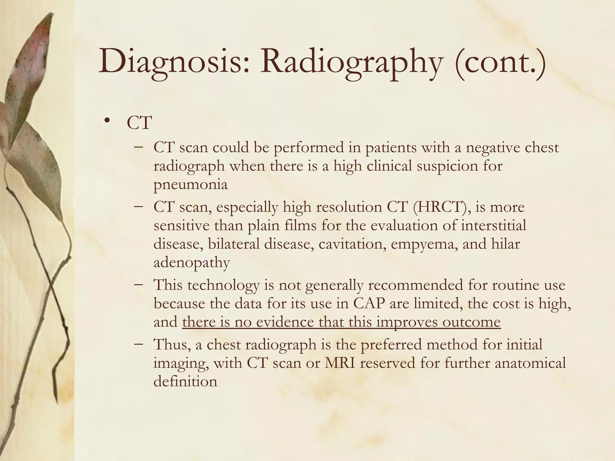 Community acquired pneumonia (cap) | PPT