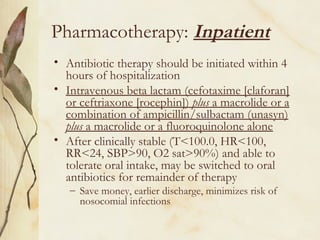Community acquired pneumonia (cap) | PPT