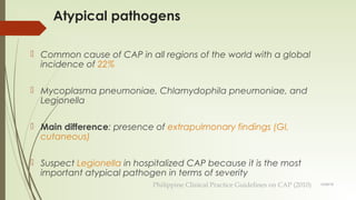 Community acquired pneumonia cpg 2016 | PPT