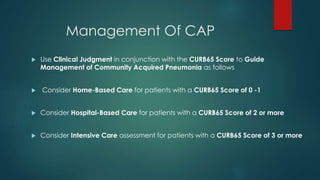 Community Acquired Pneumonia Dr Ellahi Bakhsh | PPTX