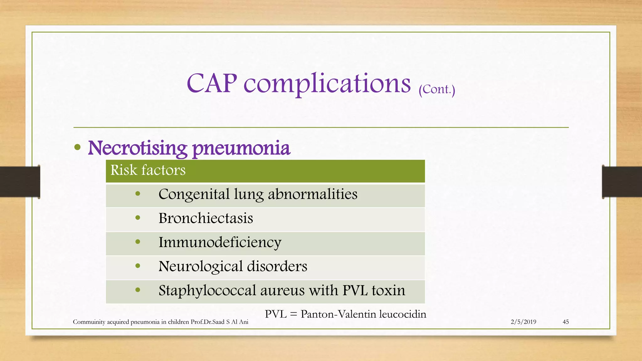 Community acquired pneumonia in children (1) | PPTX
