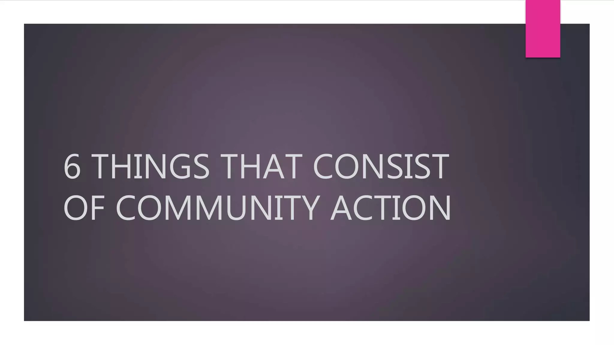 Community action | PPTX