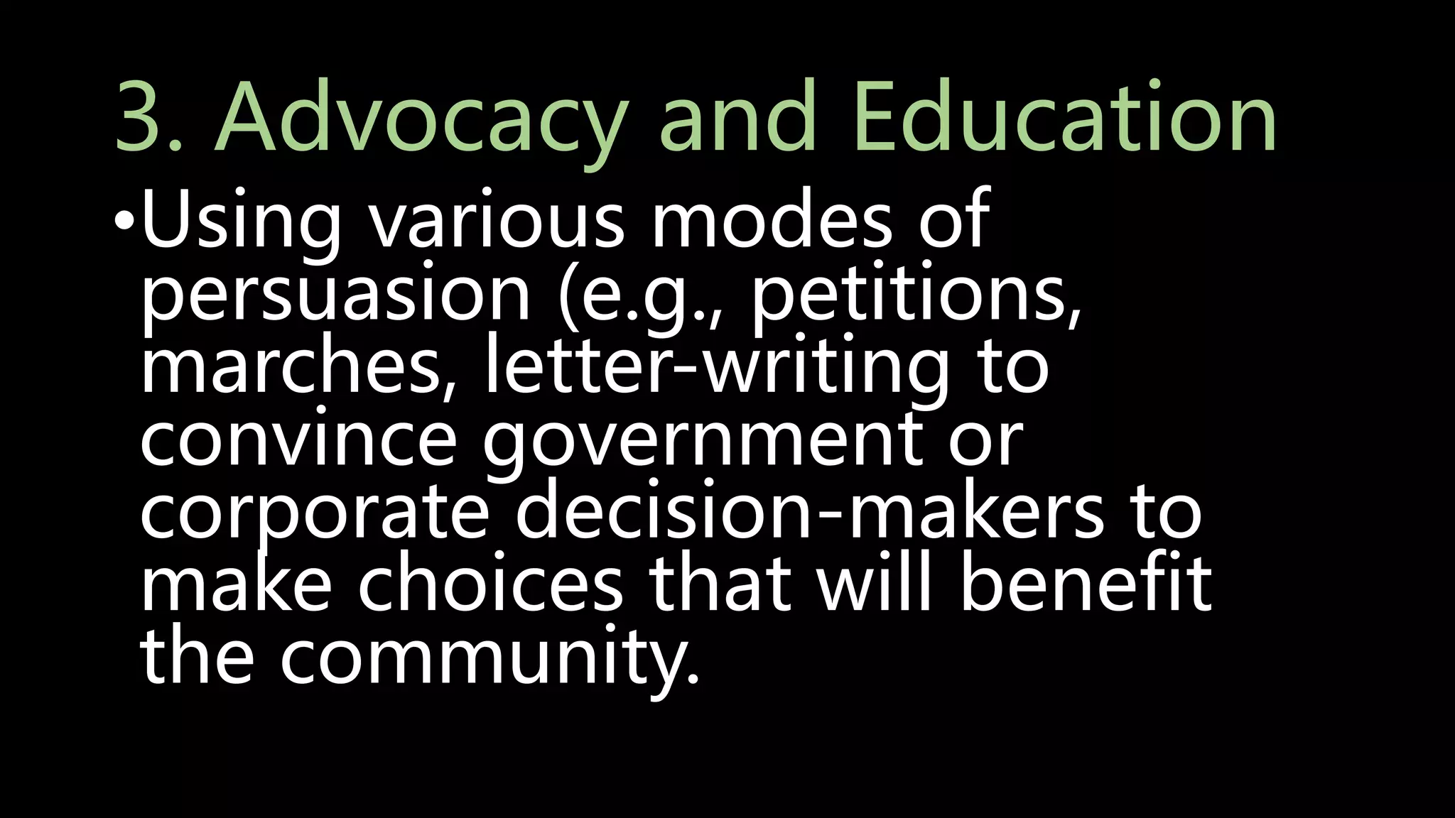 Community Action Modalities and Citizenship - week 6.pptx