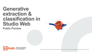 AI and ML Series - Generative Extraction and Classification of ...