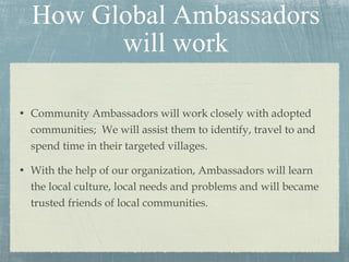 Community ambassadors | PPT