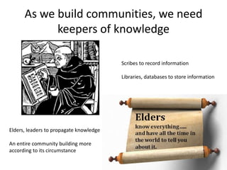 Community and knowledge | PPTX