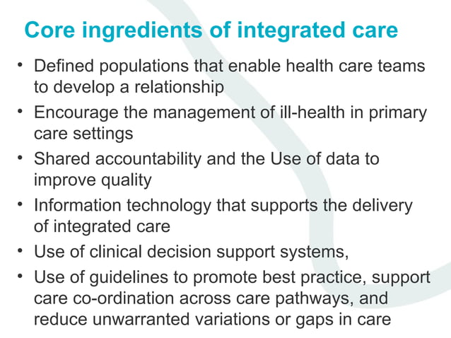 Role of Community Matrons in shifts in settings of care | PPT