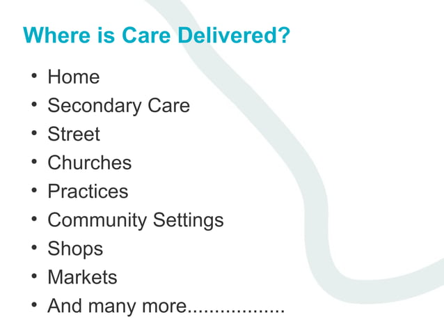 Role of Community Matrons in shifts in settings of care | PPT