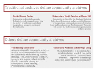 community, communities & archives | PDF