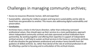 COMMUNITY ARCHIVES -DISCUSSION - Copy.pptx
