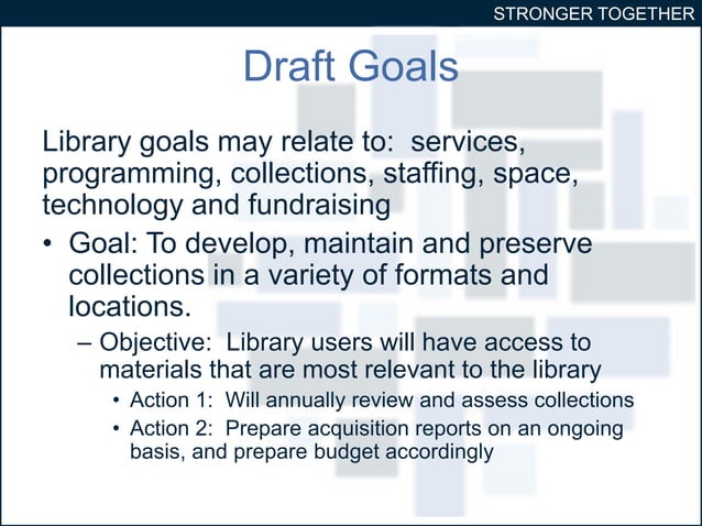 Community Aspirations - Library Strategic Planning | PPTX