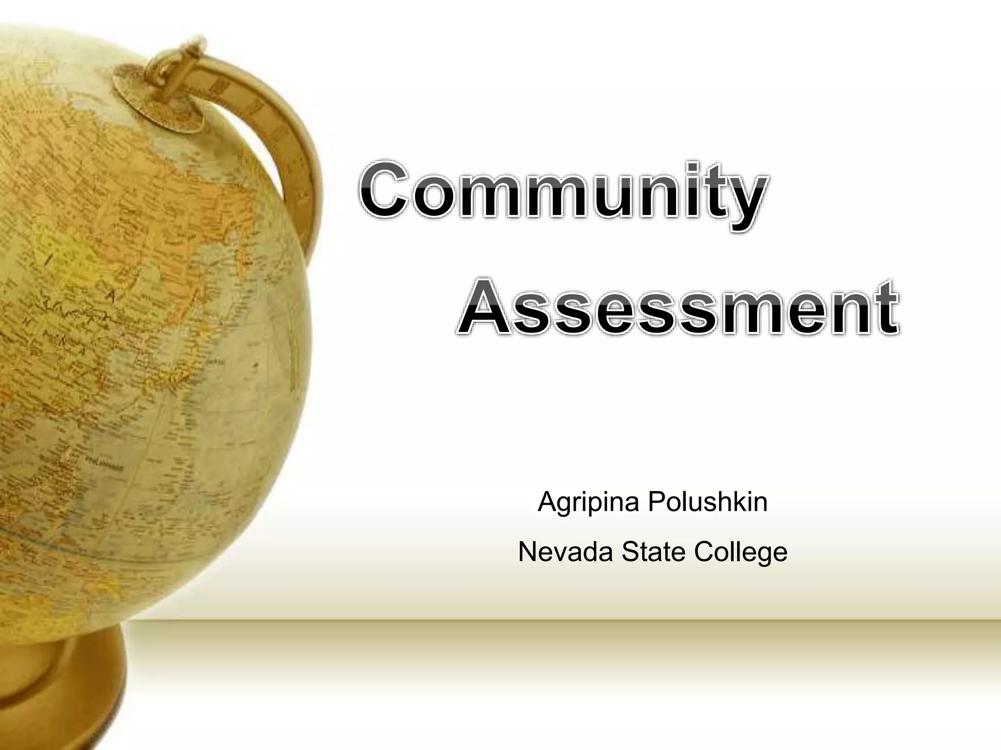 Community Assessment | PPT