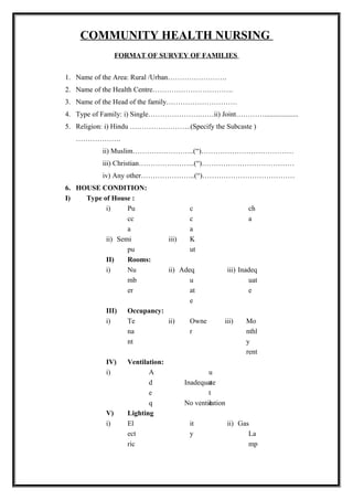 Community assessment format | DOC