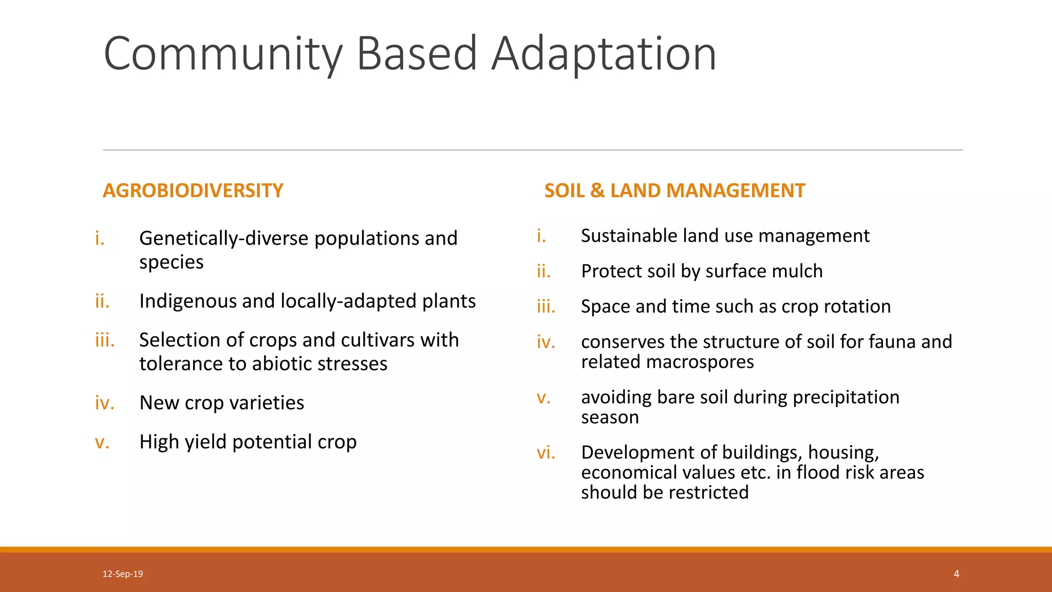 Community based adaptation to climate change | PDF