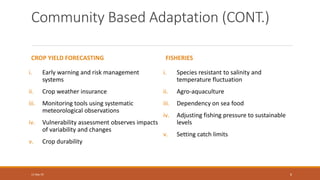 Community based adaptation to climate change | PDF