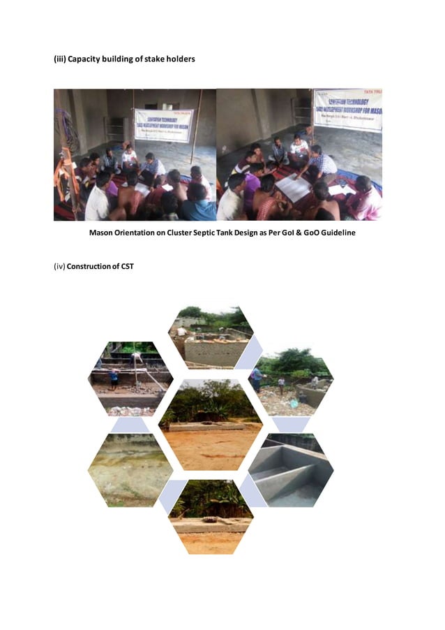 Community based cluster septic tank at maa mangla basti | DOCX