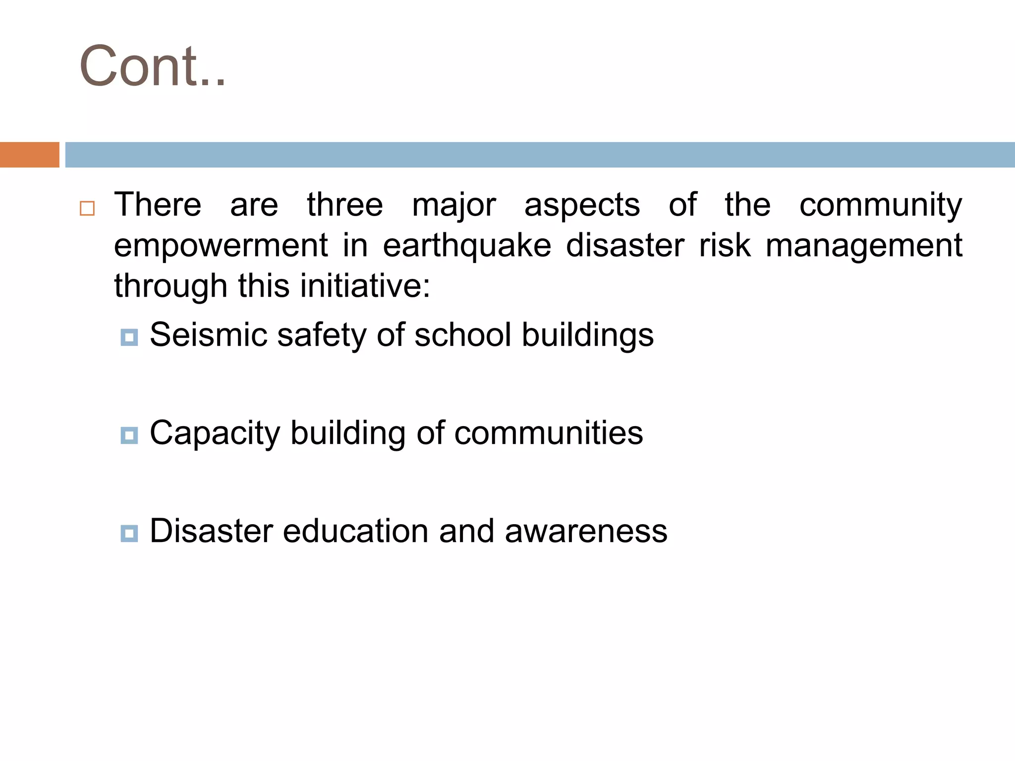 Community based disaster management | PPTX
