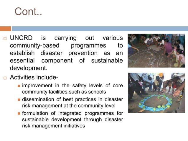Community based disaster management | PPTX | Developmental Sites | Real ...