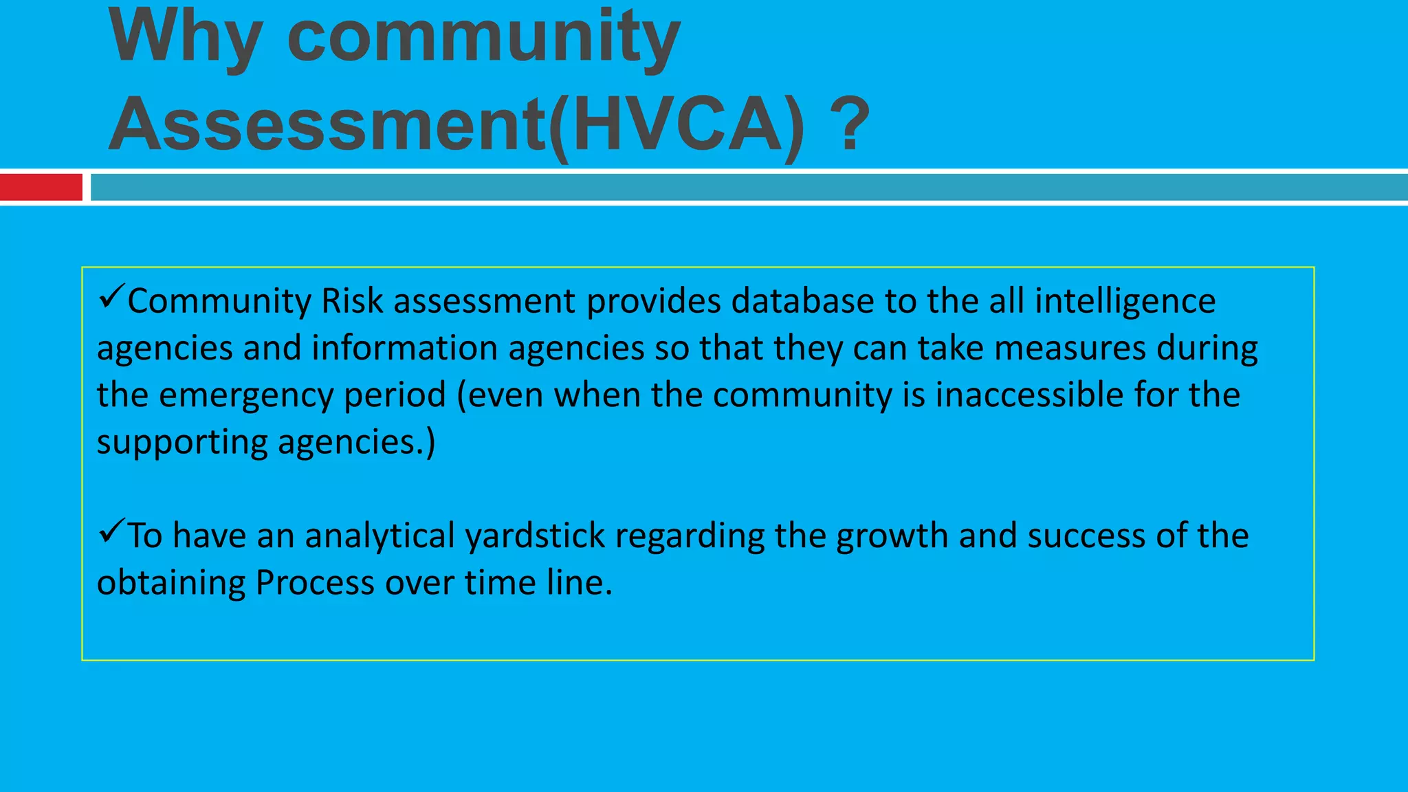 Community Based Disaster Risk Assessment...... | PPTX