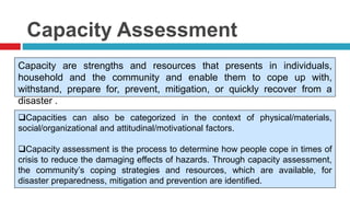 Community Based Disaster Risk Assessment...... | PPTX
