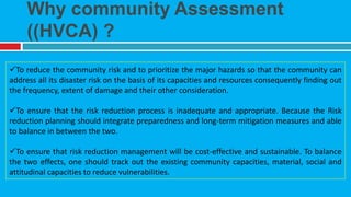 Community Based Disaster Risk Assessment...... | PPTX
