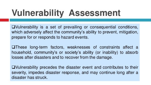 Community Based Disaster Risk Assessment......
