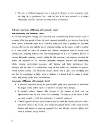 Community based disaster risk management | DOCX
