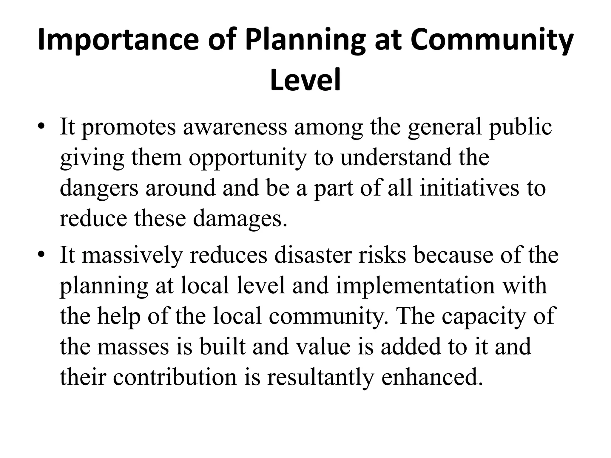 Community based disaster risk management approaches | PPTX