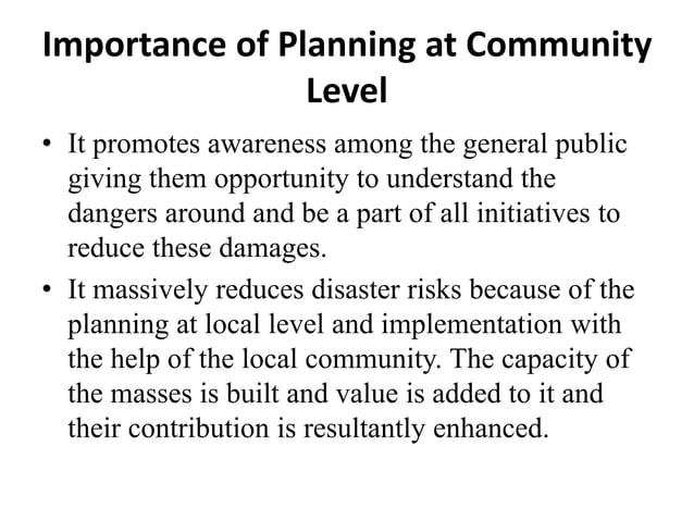 Community based disaster risk management approaches | PPTX