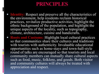 Community based tourism development | PPTX