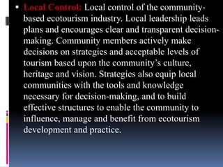Community based tourism development | PPTX