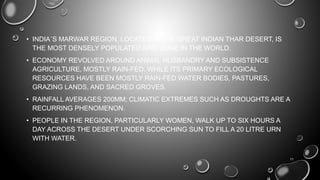 Community based water resource management | PPT