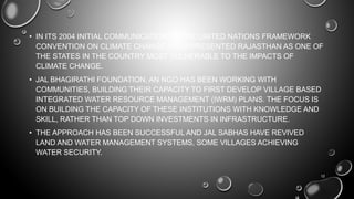 Community based water resource management | PPT