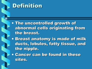 Community breast cancer presentation(1) | PPT