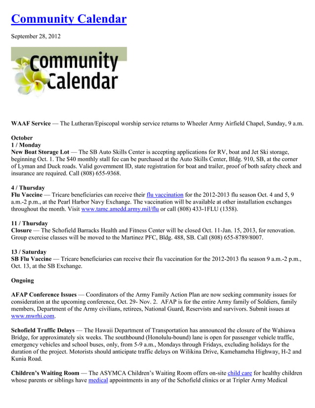 Community calendar 092812 | DOCX