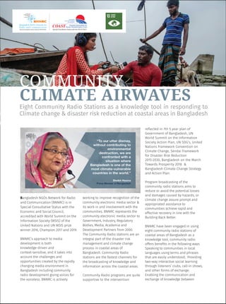 Community climate airwaves through Community Radio in Bangladesh | PDF