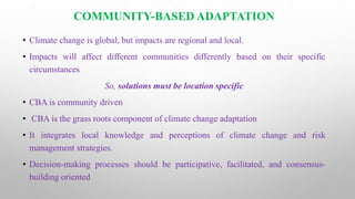 Community climate change adaptation | PPTX