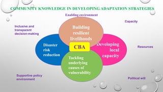 Community climate change adaptation | PPTX