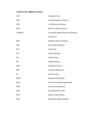 Community clinical clerkship report | PDF