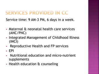 Community clinics of Bangladesh | PPTX
