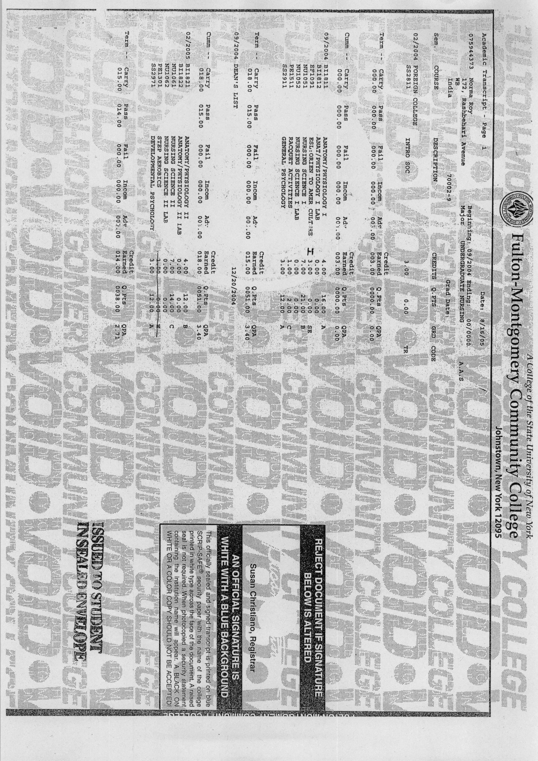 FMCC Community college credit | PDF