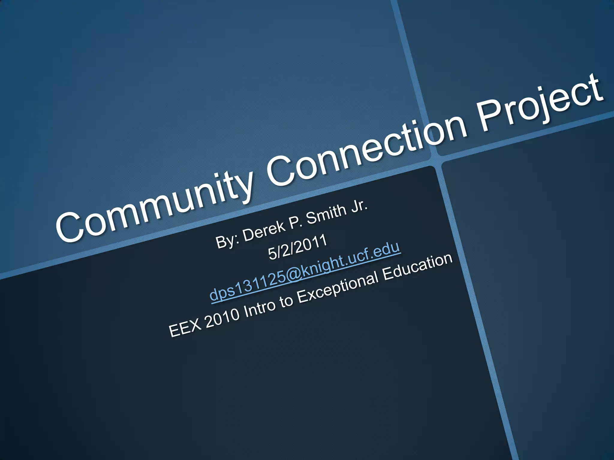 Community connection project | PPT