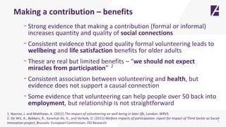 Community contributions in later life | PPTX