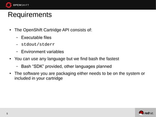 Extending OpenShift Origin: Build Your Own Cartridge with Bill DeCoste of Red Hat | ODP