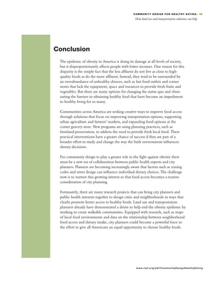 Community Design for Healthy Eating: How Land Use And Transportation ...