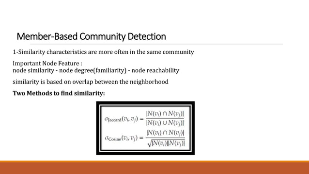 Community Detection Algorithms Ppt