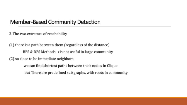 Community detection algorithms | PPTX