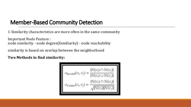 Community Detection Algorithms 8700